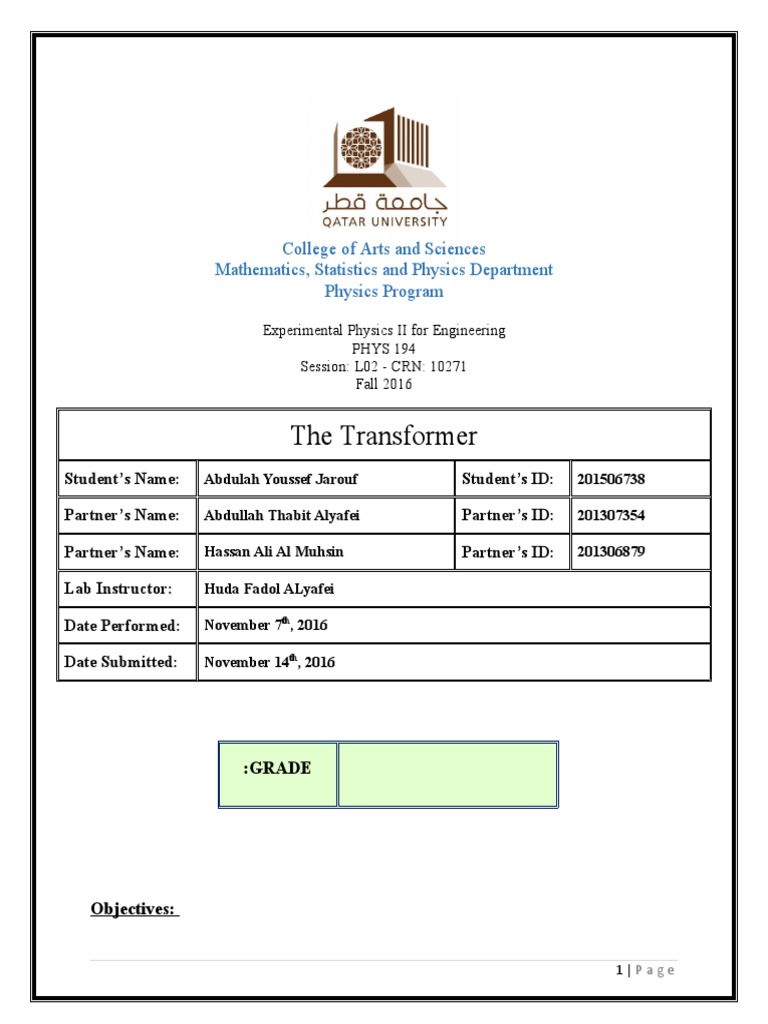 The Transformer: College of Arts and Sciences Mathematics, Statistics ...