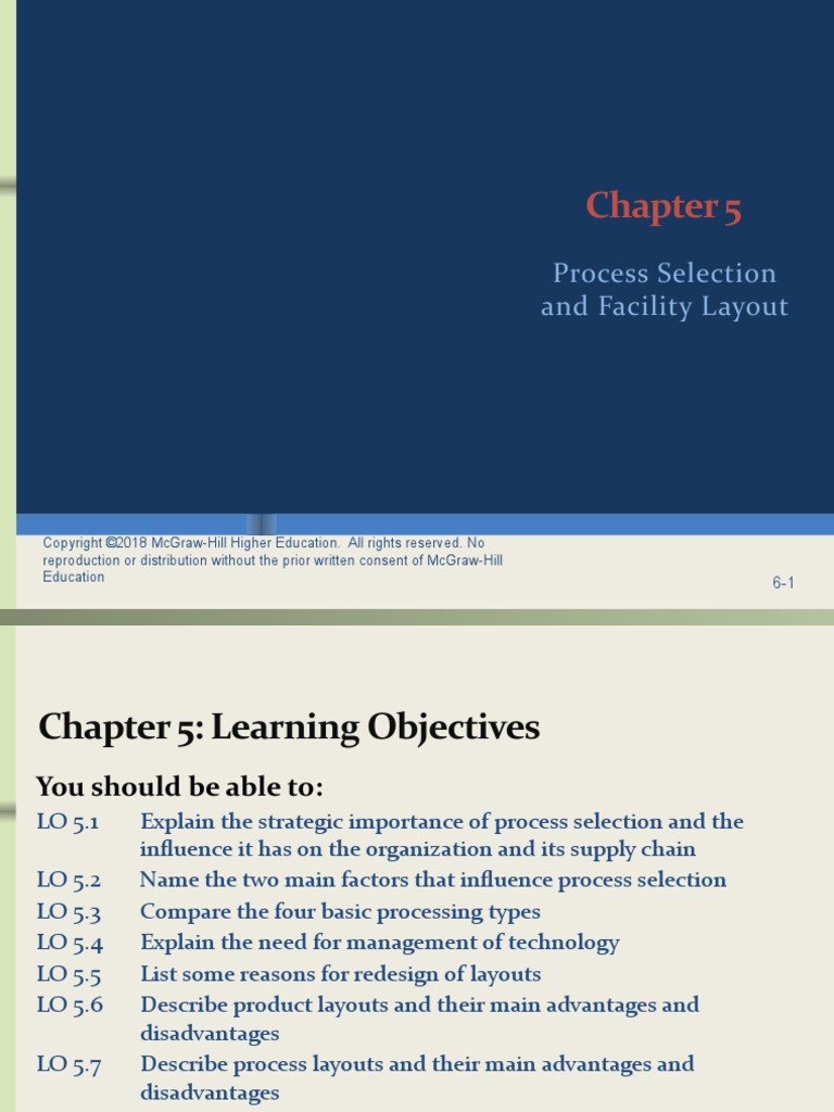 Chapter 5 Process Selection and Facility Layout | PDF | Automation | Inventory