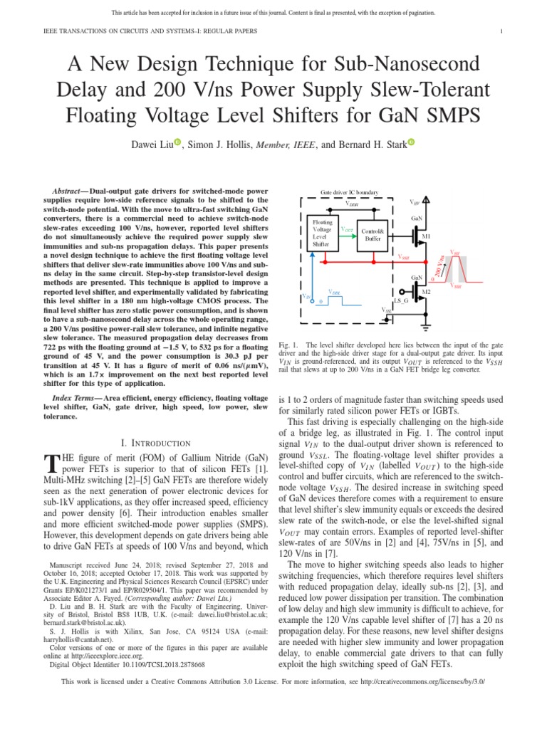 A New Design Technique For Sub-Nanosecond Delay An | PDF | Field Effect ...