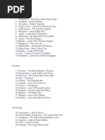Printable List of Countries and Capitals by Continent | PDF | Asia ...