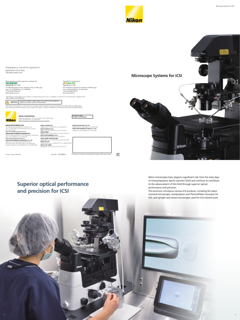 Nikon Microscope Systems For ICSI (IVF) | PDF | Microscope | Camera