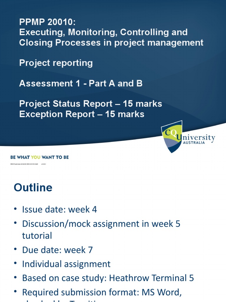 ppmp20010 t1 2020 Assessment 1 Briefing Slides - 1193712248 | PDF | Project Management | Business