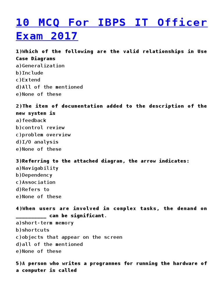 Computer Networks MCQ-4, Oracle MCQ-1, DBMS MCQ-3, Computer Network MCQ-3, Computer ...