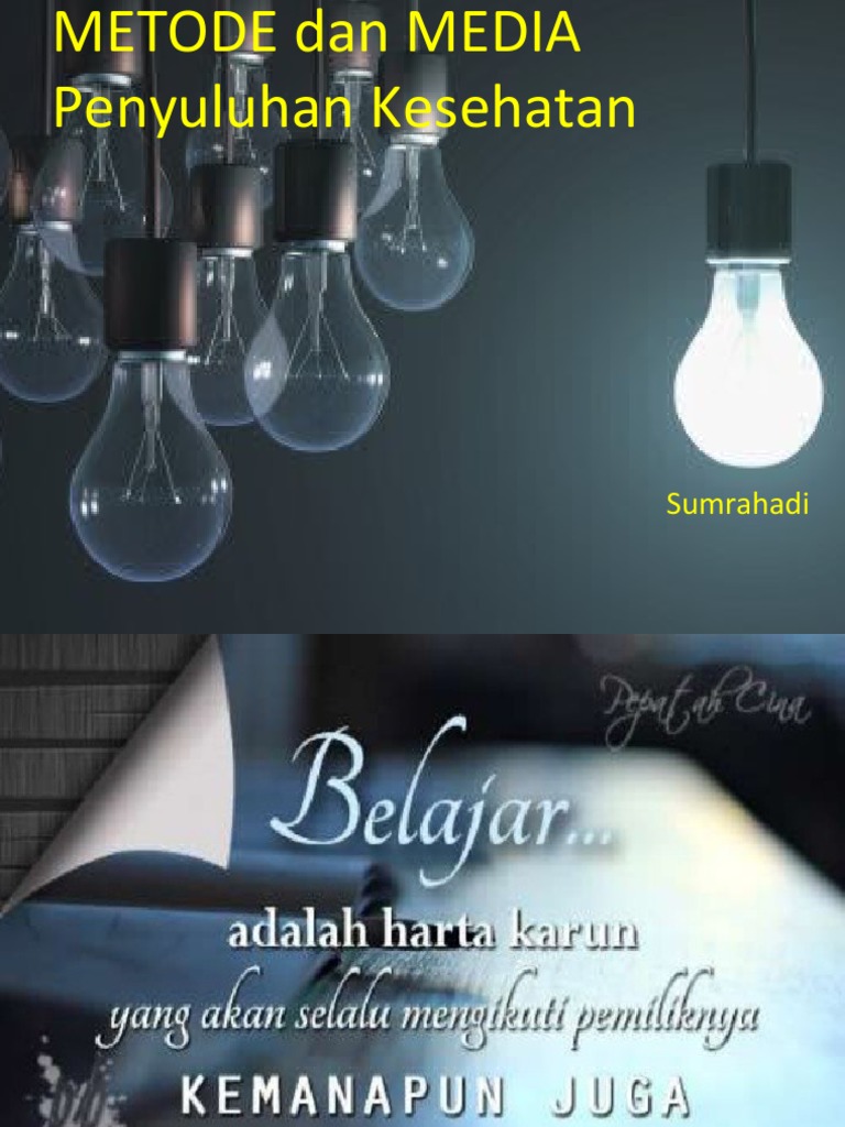 Metode Dan Media Dalam Promkes | PDF | Sains & Matematika