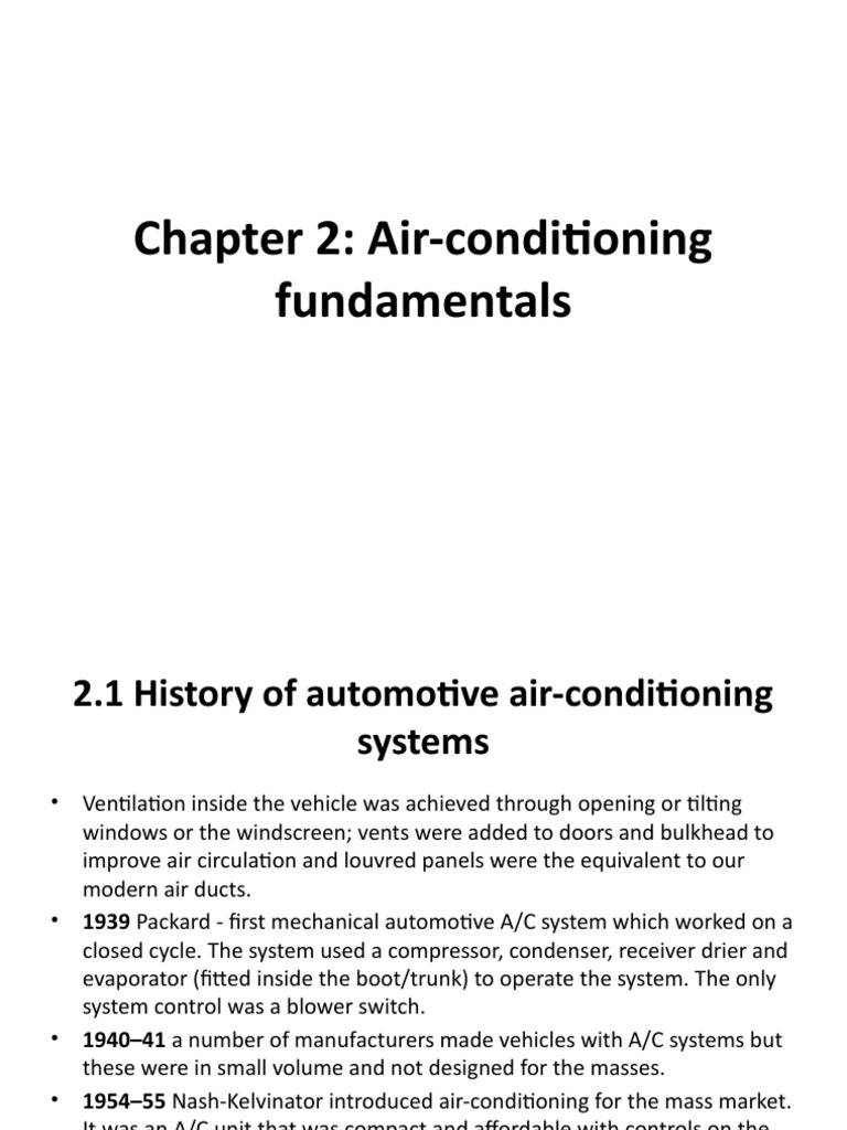 C2 Air-Conditioning Fundamentals | PDF | Air Conditioning | Atmospheric ...