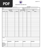 Request and Issue Slip Template | PDF