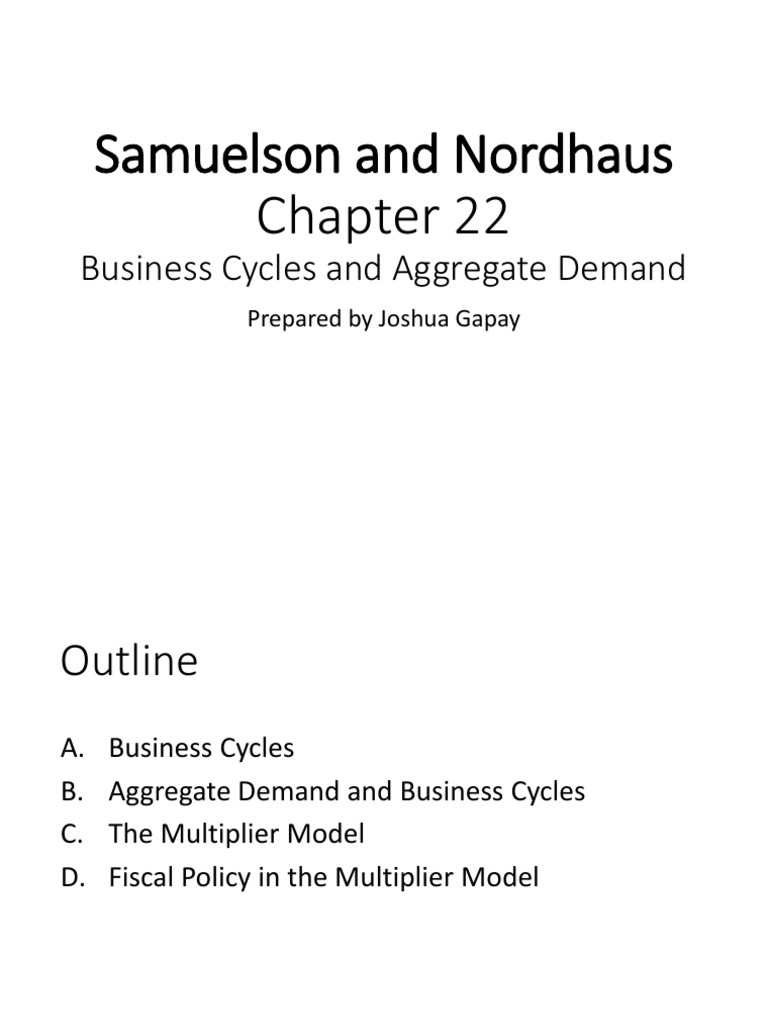 Samuelson and Nordhaus ch22 PDF | PDF | Multiplier (Economics) | Fiscal Multiplier
