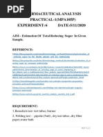 Lane and Eynon Method On Sugars | PDF