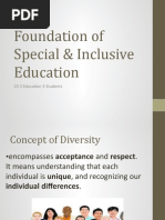 Foundations of Special and Inclusive Education | PDF | Inclusion ...