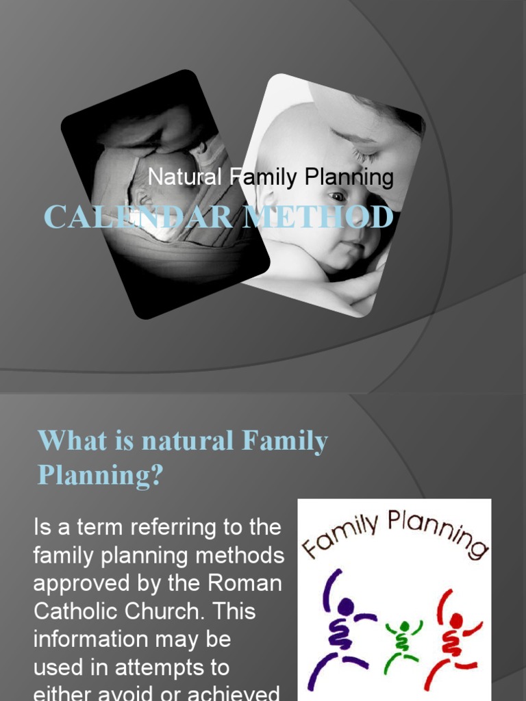 Calendar Method of Natural Family Planning | PDF | Self-Improvement ...