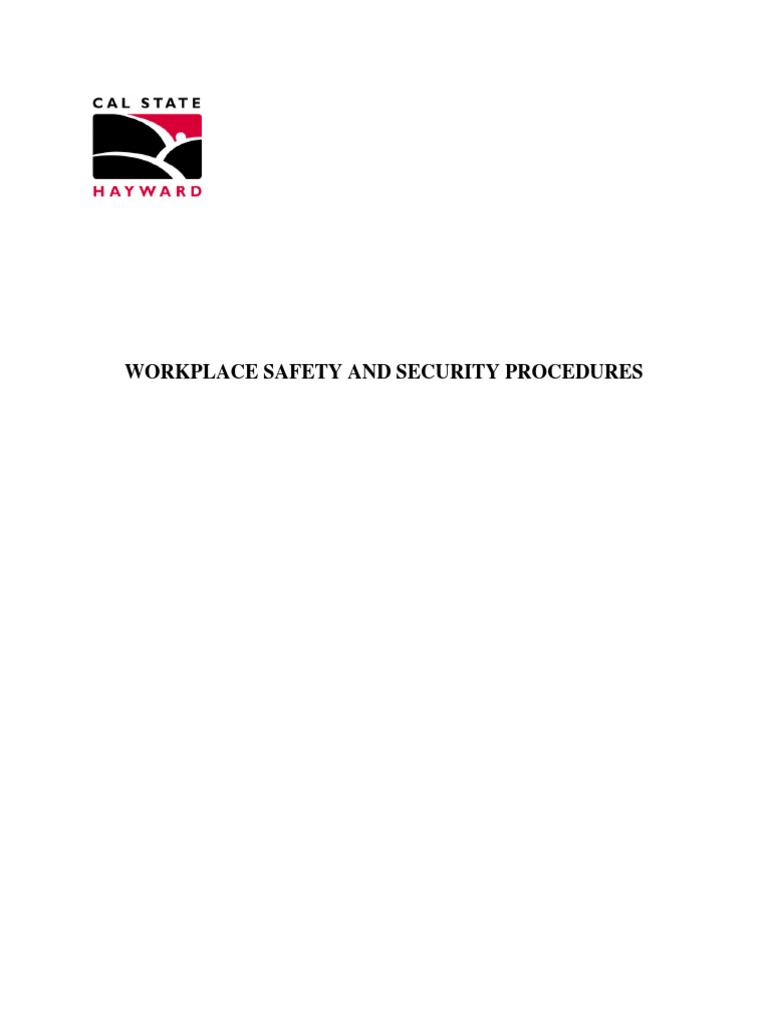 Workplace Safety Procedures | Download Free PDF | Occupational Safety ...