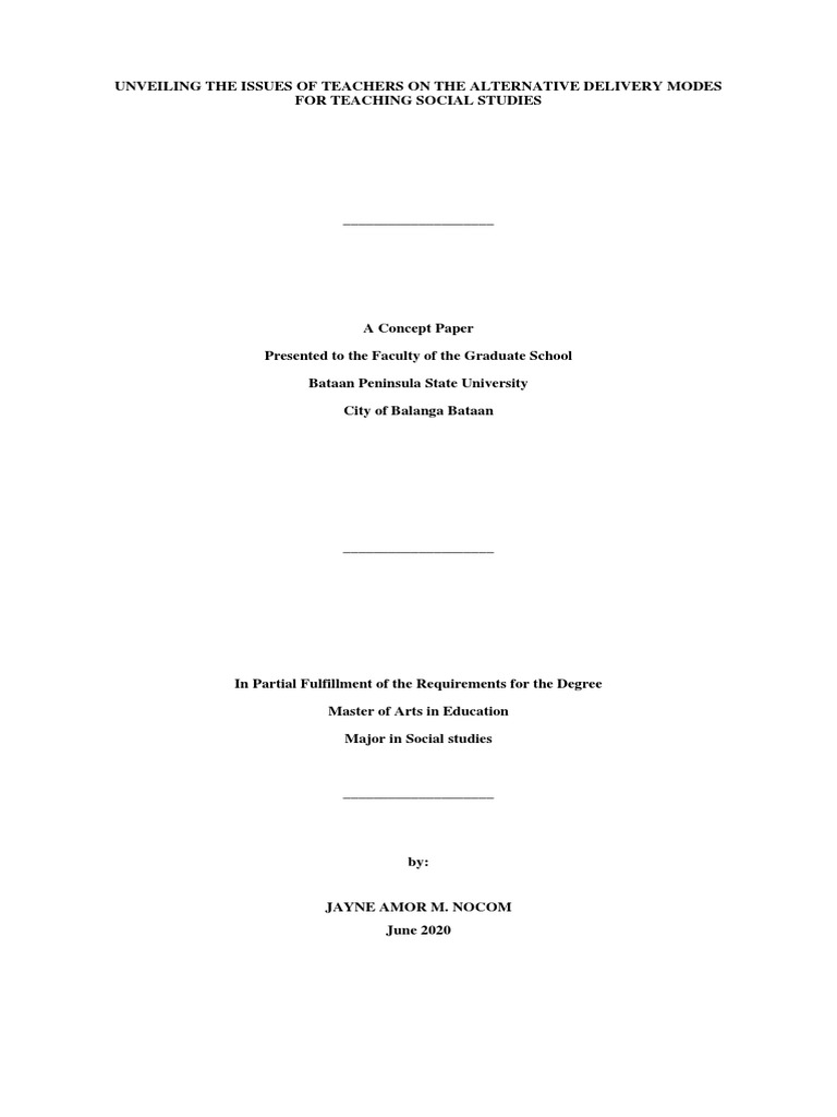 Unveiling Issues On The ADMs For Teaching Social Studies. JAMNocom ...