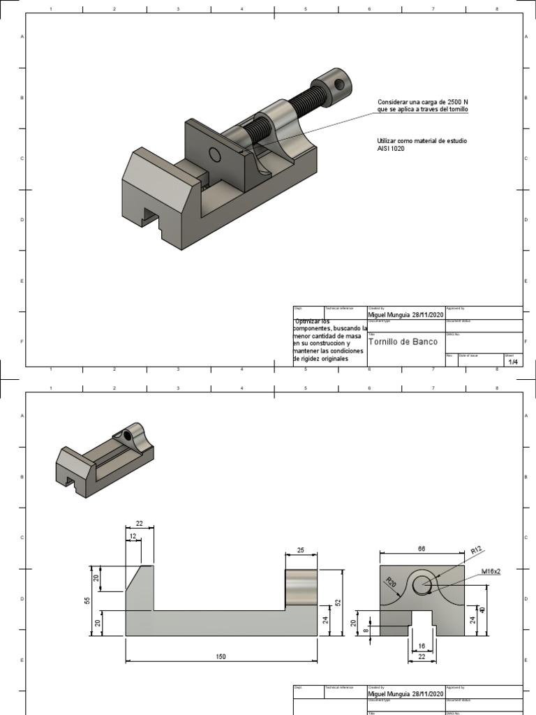 Tornillo de Banco Drawing | PDF