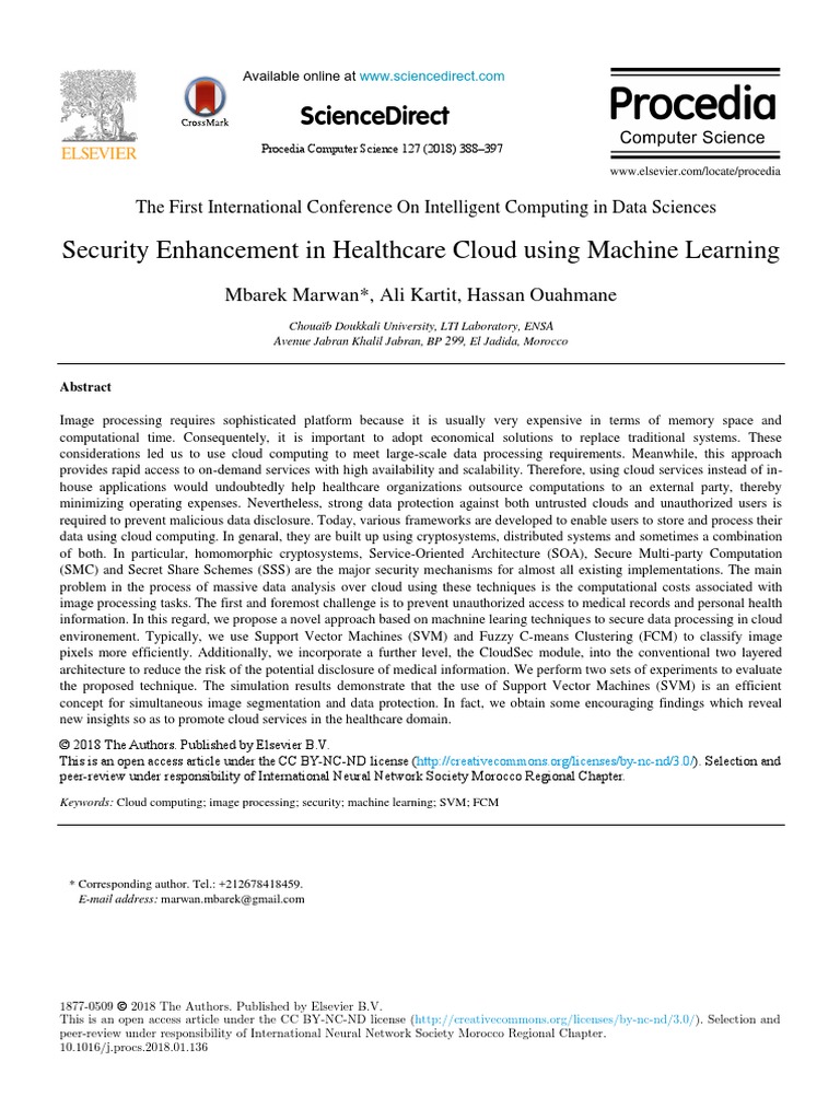 Security Enhancement in Healthcare Cloud Using Mac | PDF | Cloud ...