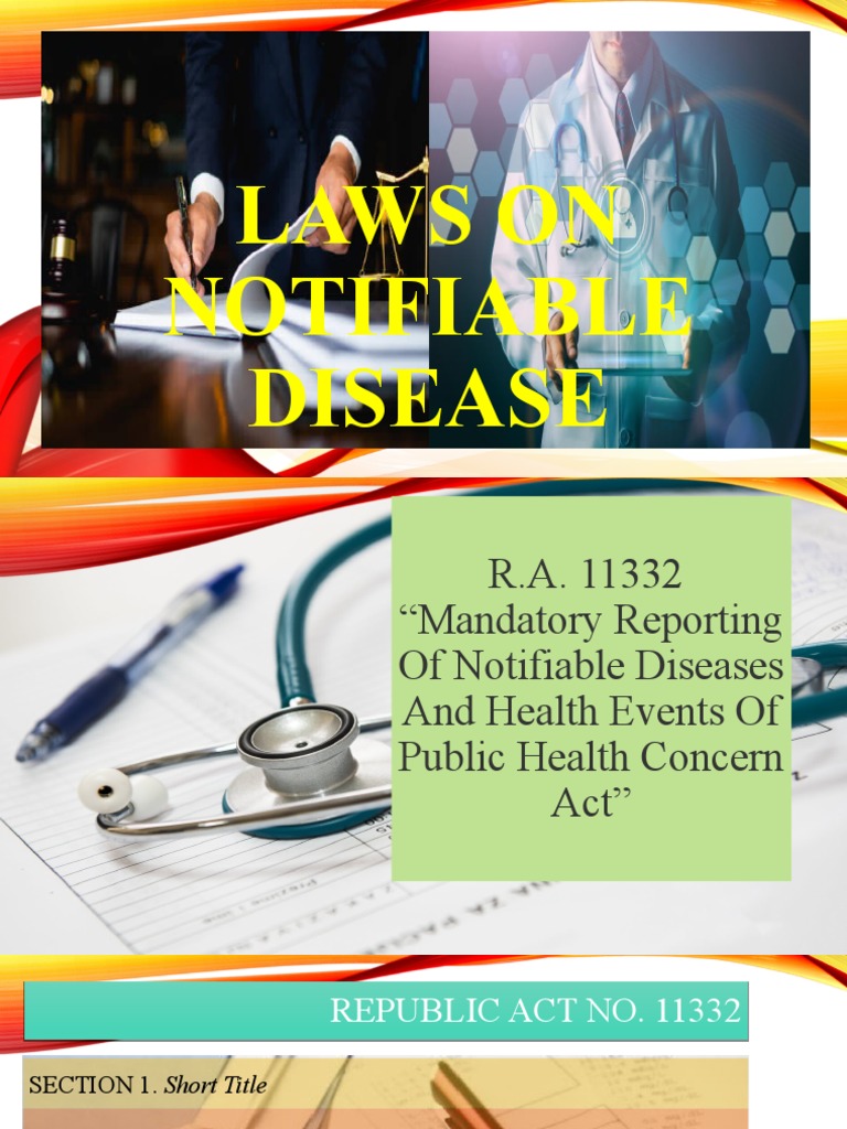 Laws On Notifiable Disease | PDF | Narcotic | Public Health