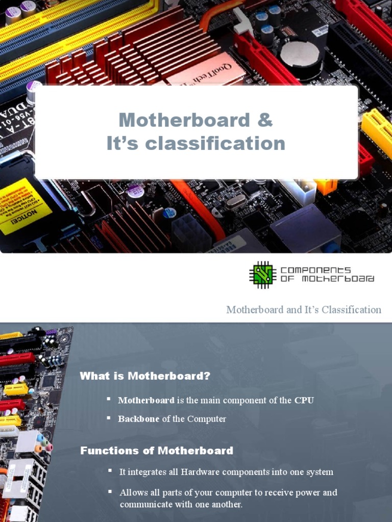 Motherboard Types and Functions Explained | PDF | Microcomputers ...