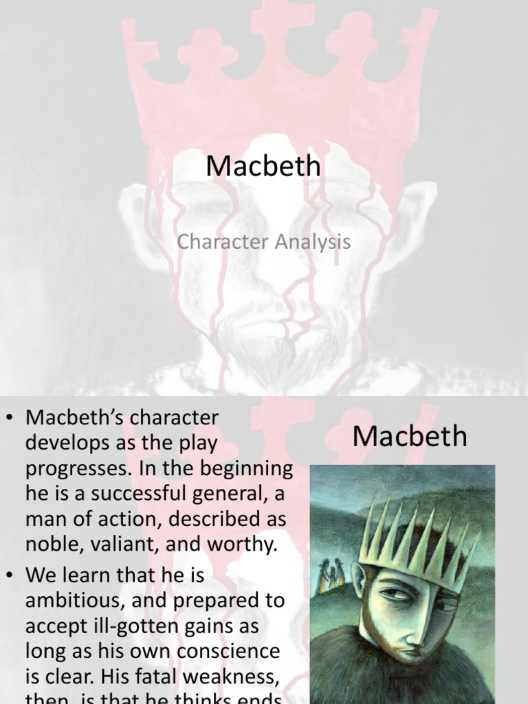 Macbeth - Character Analysis | PDF | Macbeth | Shakespearean Tragedies