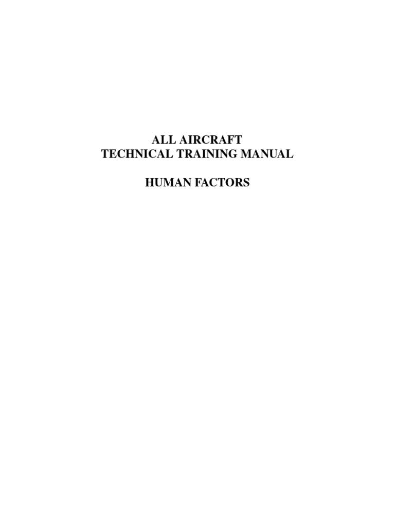 Human Factors | PDF | Aerospace | Aviation Safety