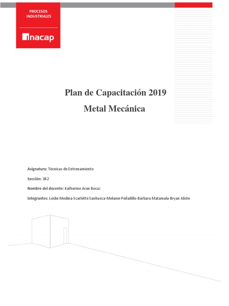 Plan De Capacitación Pdf Calidad Comercial Comportamiento