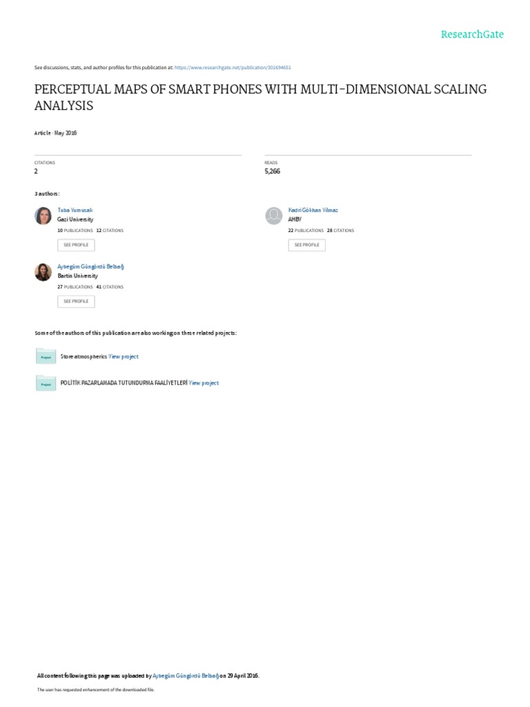 Perceptual Maps of Smart Phones With Multi-Dimensional Scaling Analysis ...