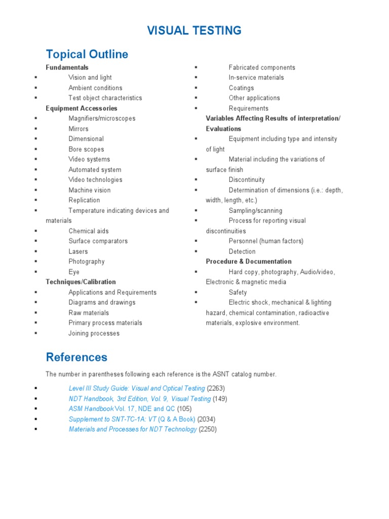 NDT References | PDF | Nondestructive Testing | Calibration