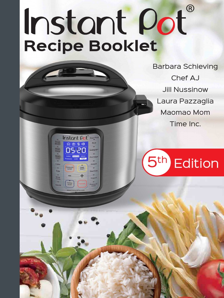 Instant Pot Pressure Cooker Recipe Book North America January 25 2018 ...