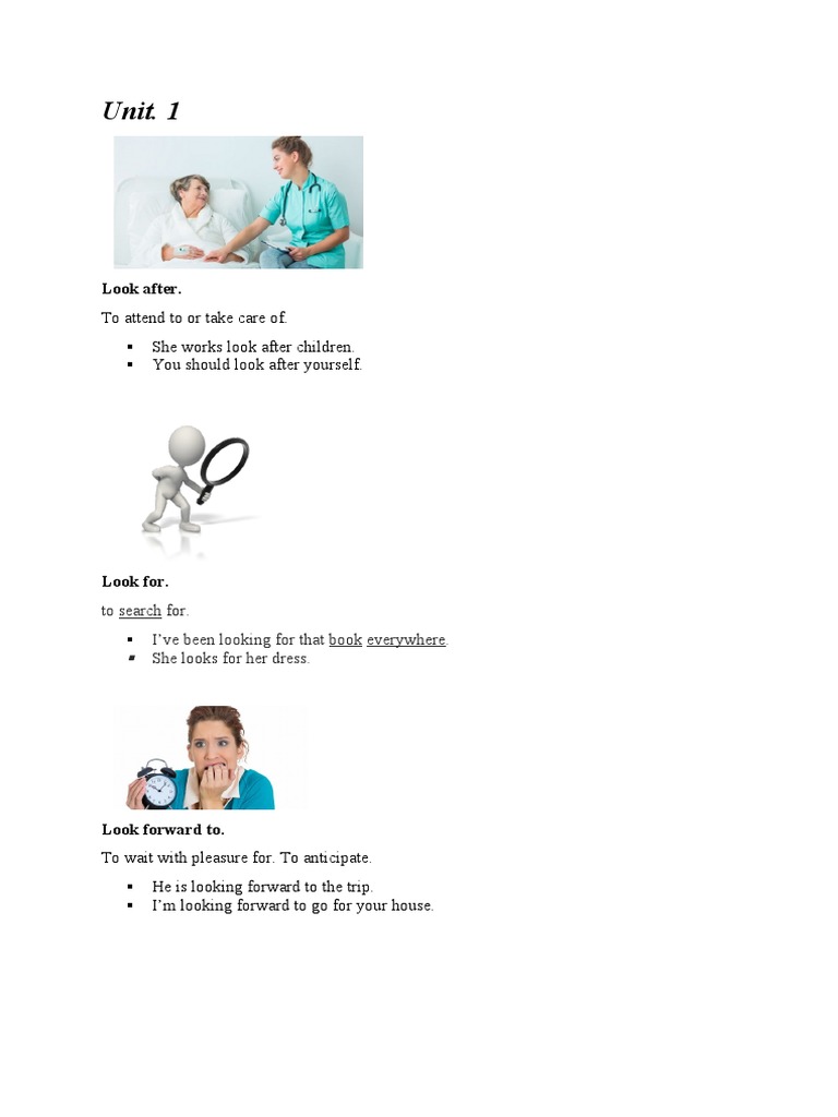 Unit. 1: Look After | PDF