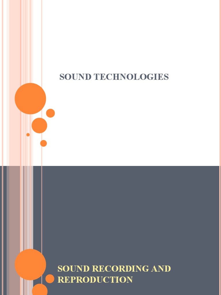 Sound | PDF | Sound Recording And Reproduction | Audio Engineer