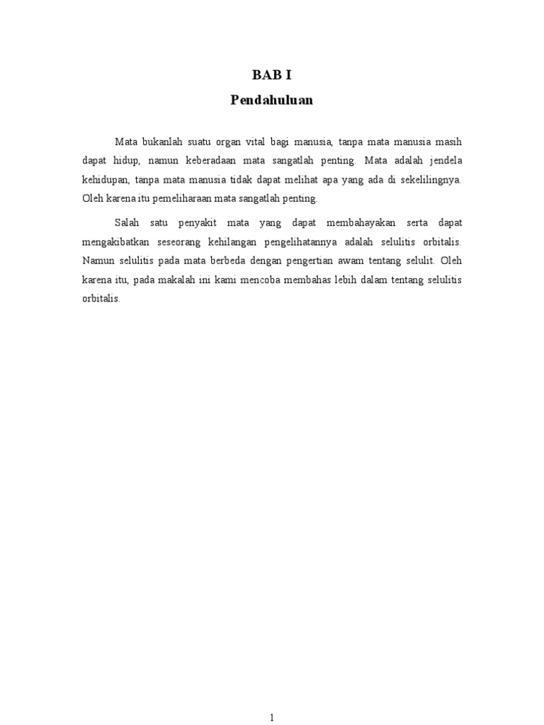 Pemahaman Selulitis Orbitalis dan Anatomi Mata | PDF