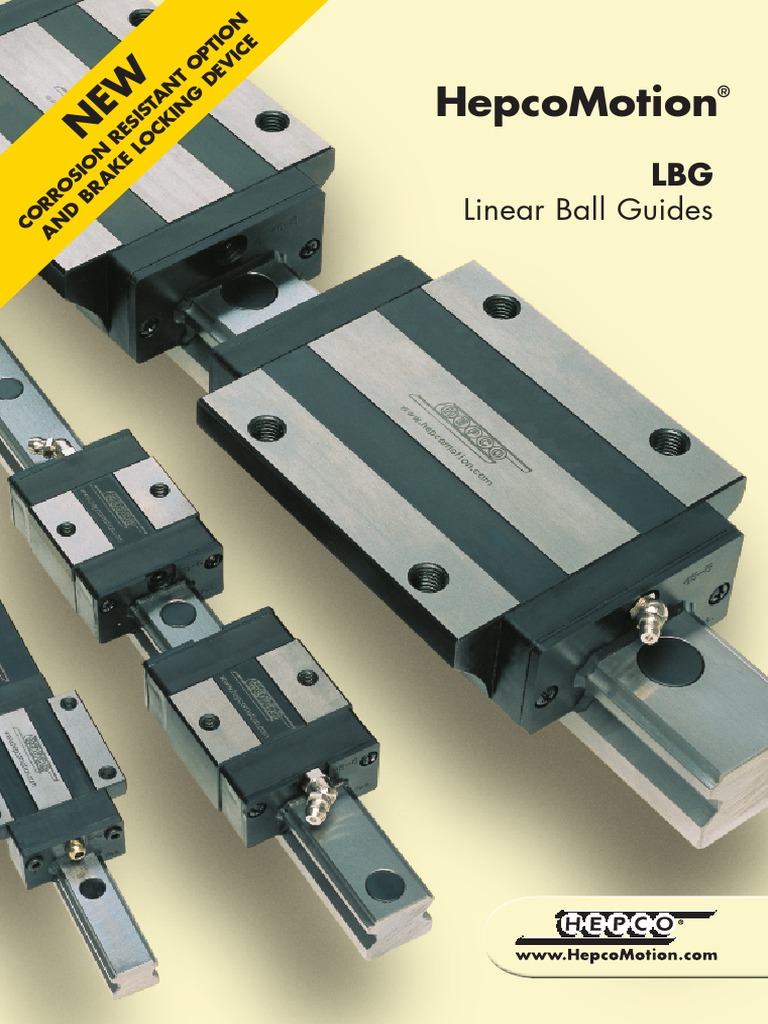 Hepcomotion: Linear Ball Guides | PDF | Bearing (Mechanical ...