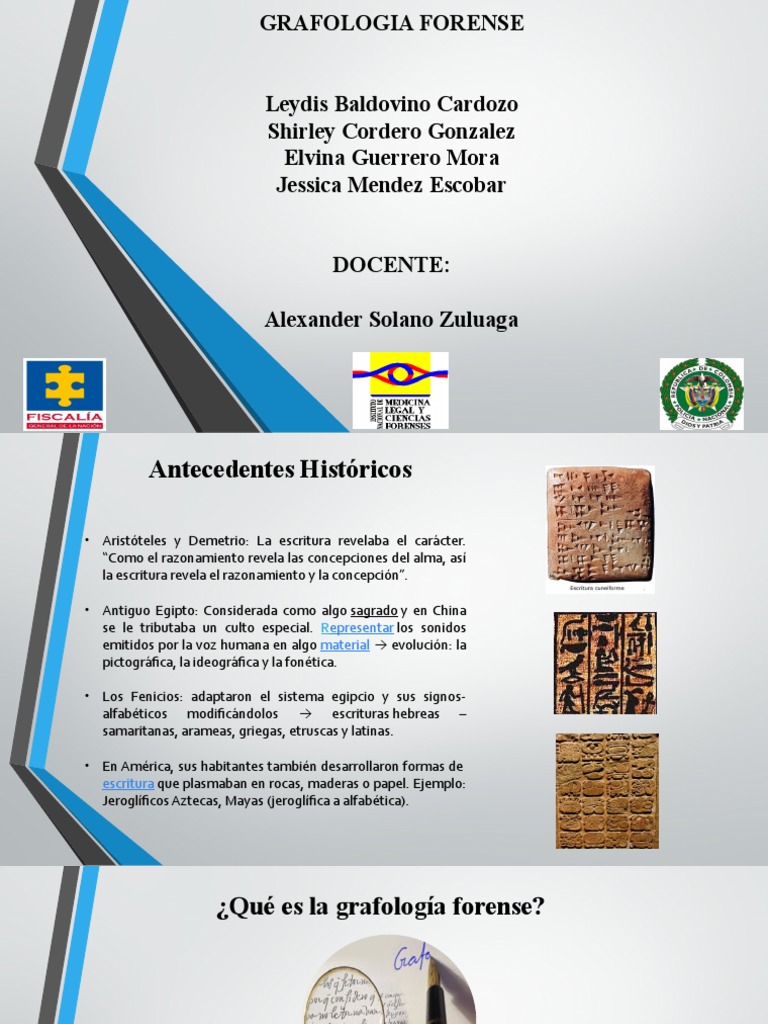 Grafología Forense: Estudio y Aplicaciones | PDF | Grafología | Escritura
