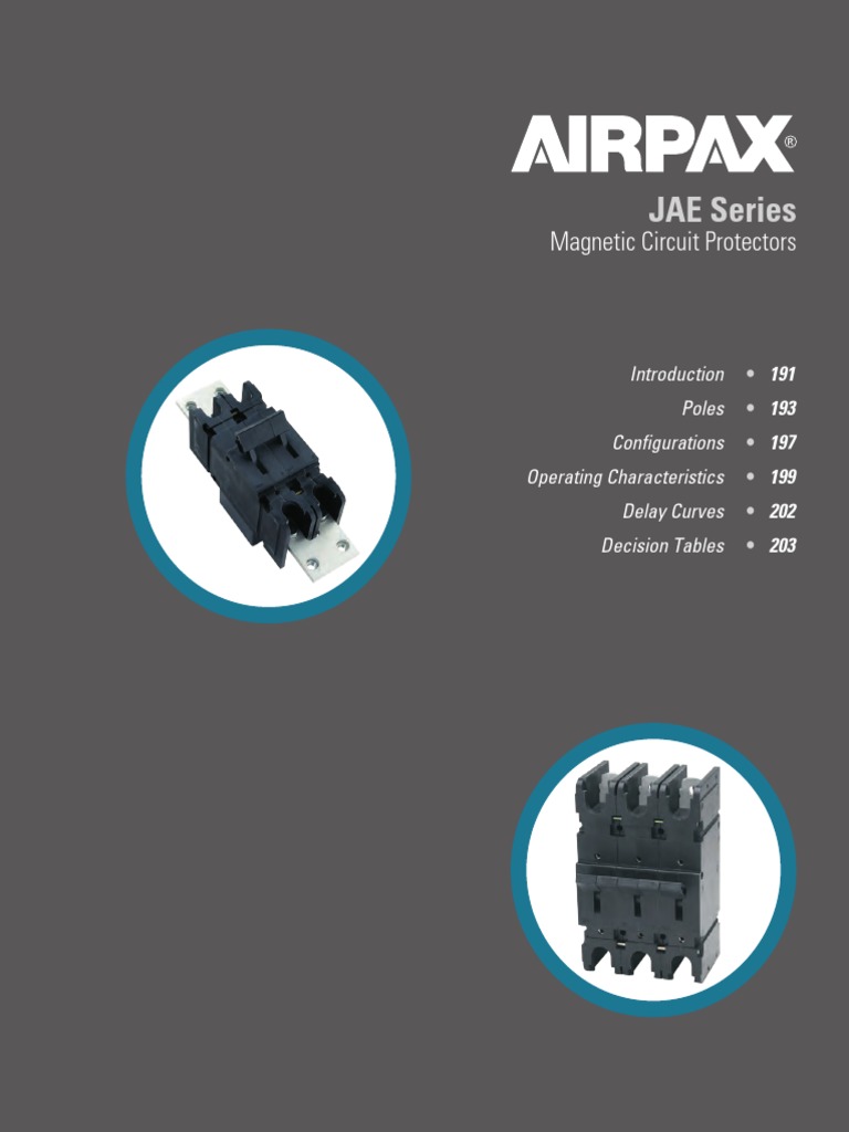 AIRPAX JAE Series | PDF | Switch | Direct Current