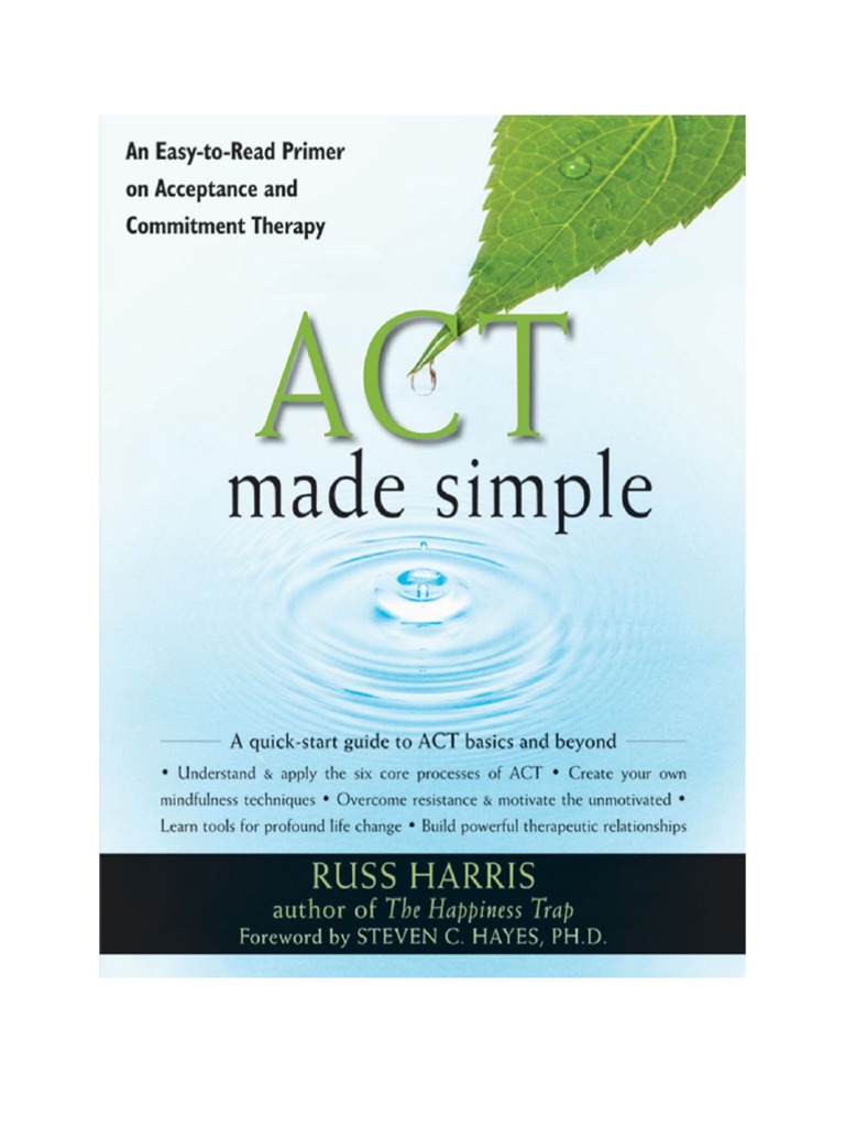 ACT Made Simple Español | PDF | Psicoterapia | Sicología
