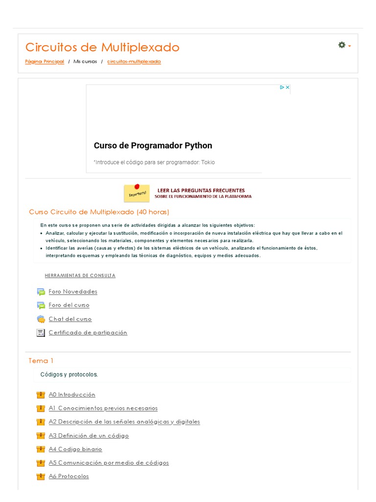 Curso - Circuitos de Multiplexado | PDF | Electrónica | Tecnología de información y comunicaciones