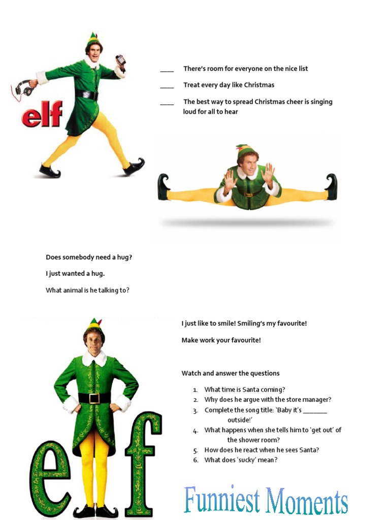 Christmas Movie Activity Guide | PDF | Santa Claus | Elves