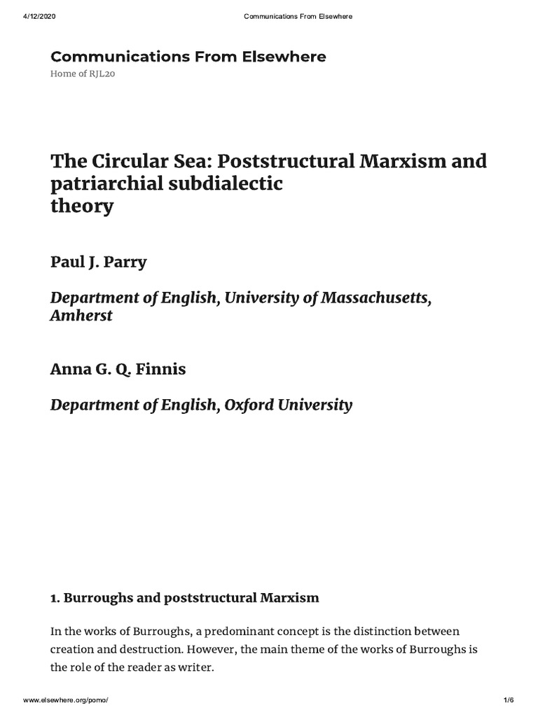 The Circular Sea - Parry | PDF