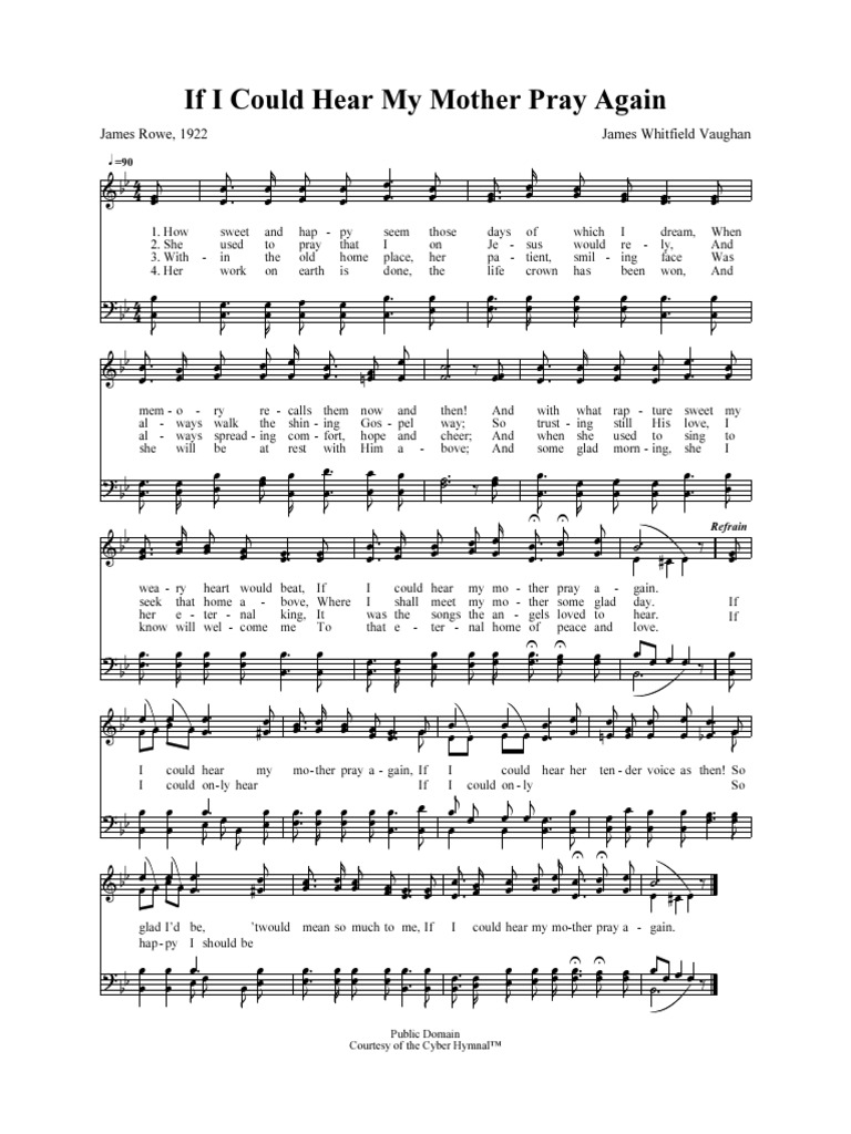 If I Could Hear My Mother Pray Again | PDF