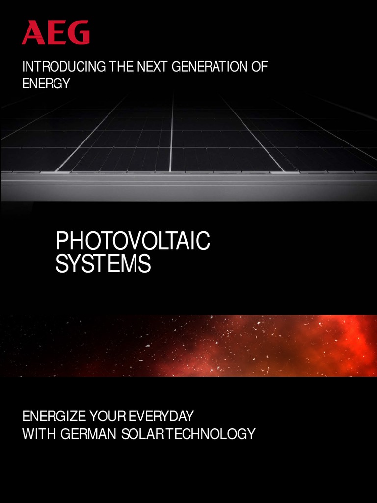 AEG Photovoltaic Systems Overview | PDF | Photovoltaic System ...