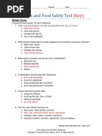 Hygiene Passport Practice Test Questions | PDF | Foods | Foodborne Illness