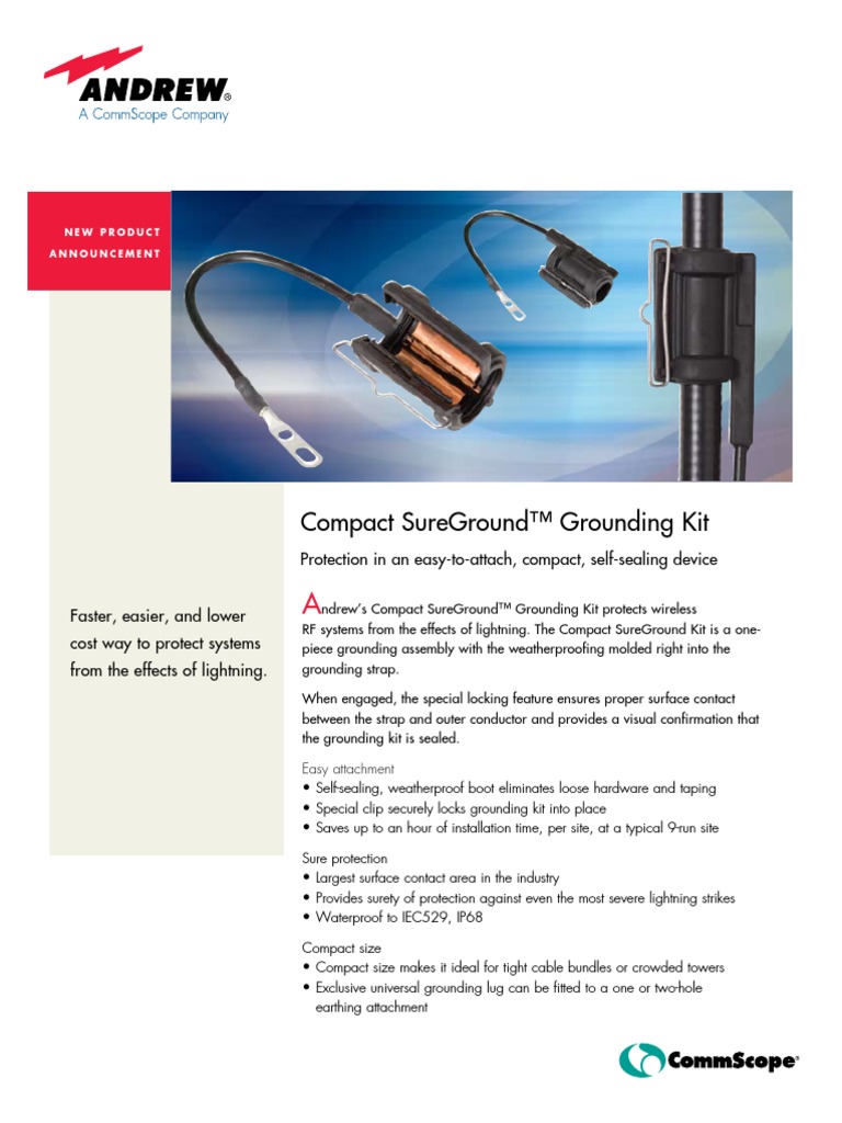 Compact SureGround Grounding Kit | PDF | Electrical Resistance And ...