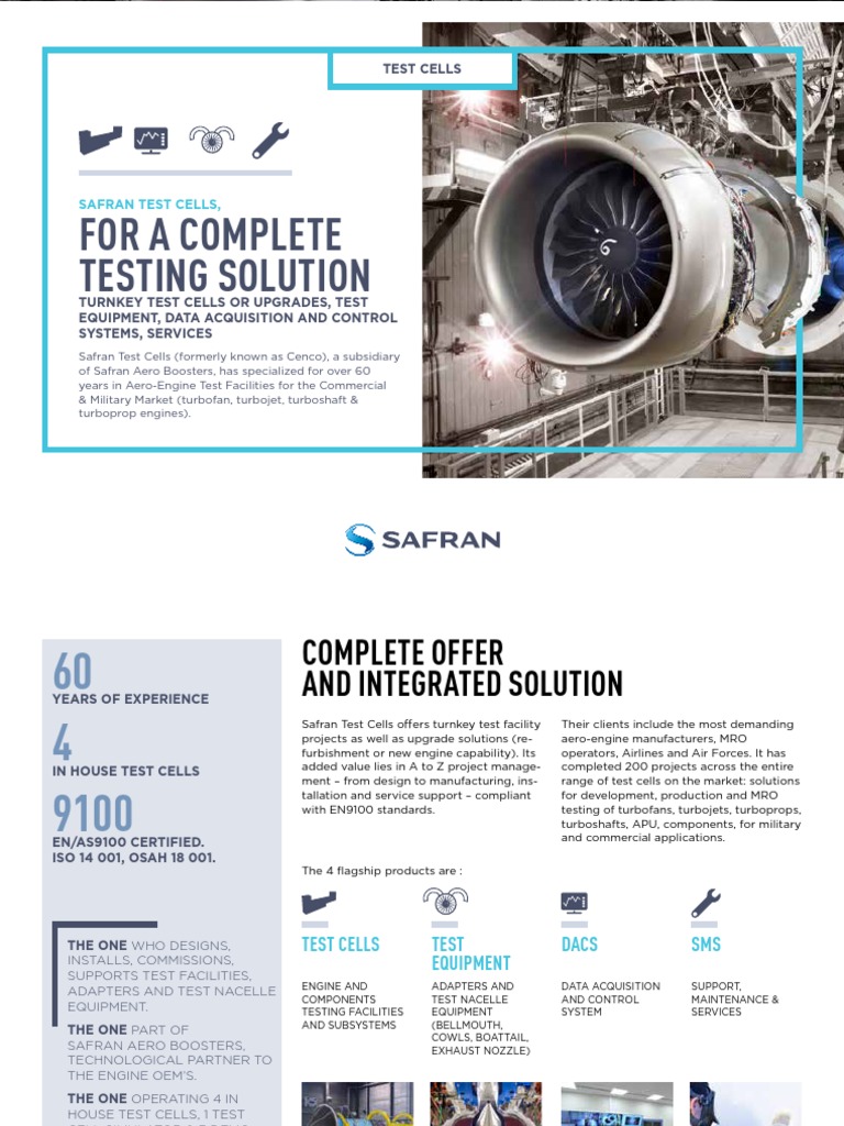 For A Complete Testing Solution: Test Cells | PDF | Propulsion ...