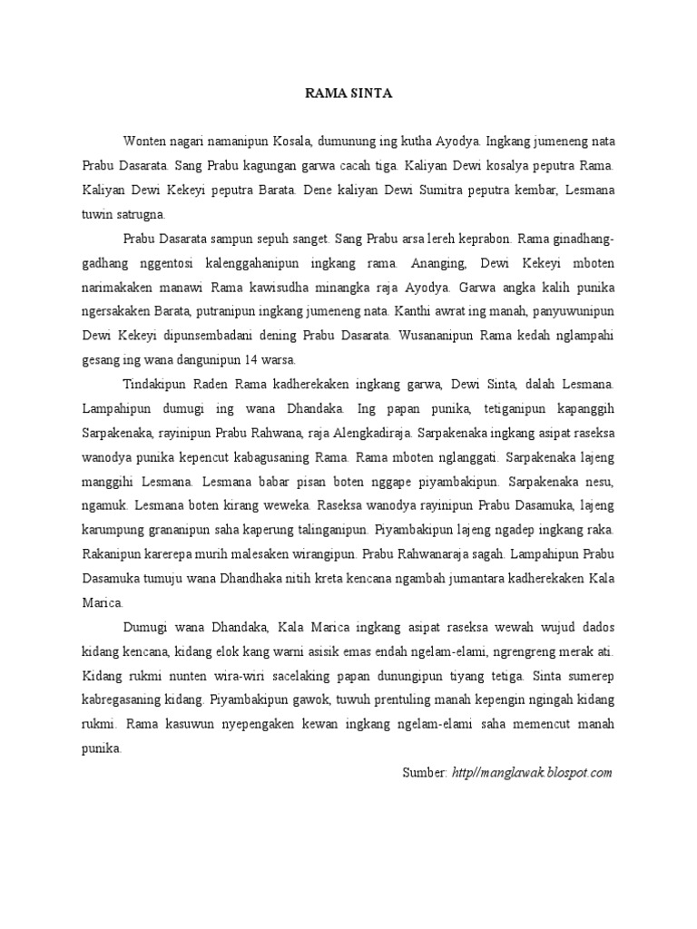 Rama Sinta | PDF