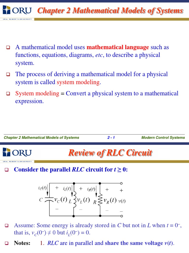 Mathematical Modeling of Physical Systems | PDF | Control Theory ...