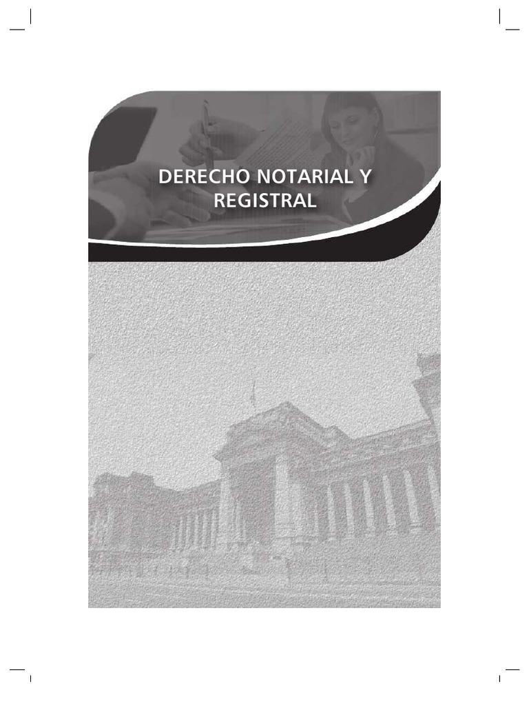 Derecho Registral y Notarial PDF | PDF | Regulación | Juez