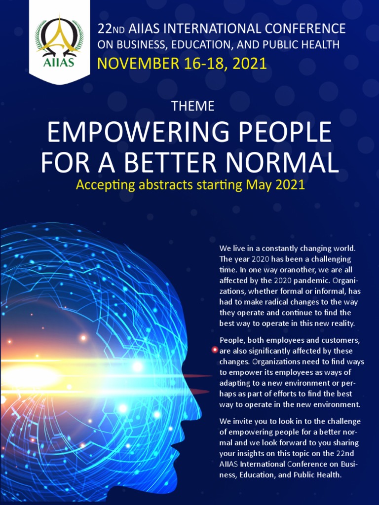 2021 AIIASiConference Flyer | PDF | Abstract (Summary) | Cognition