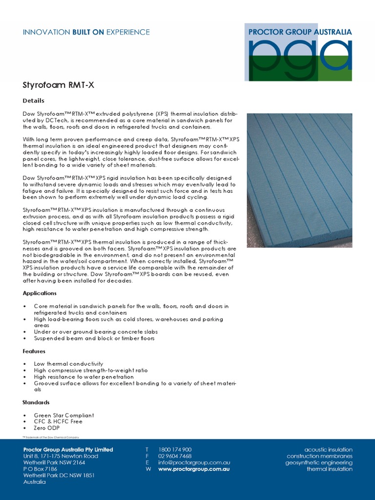 Styrofoam RTM-X | PDF
