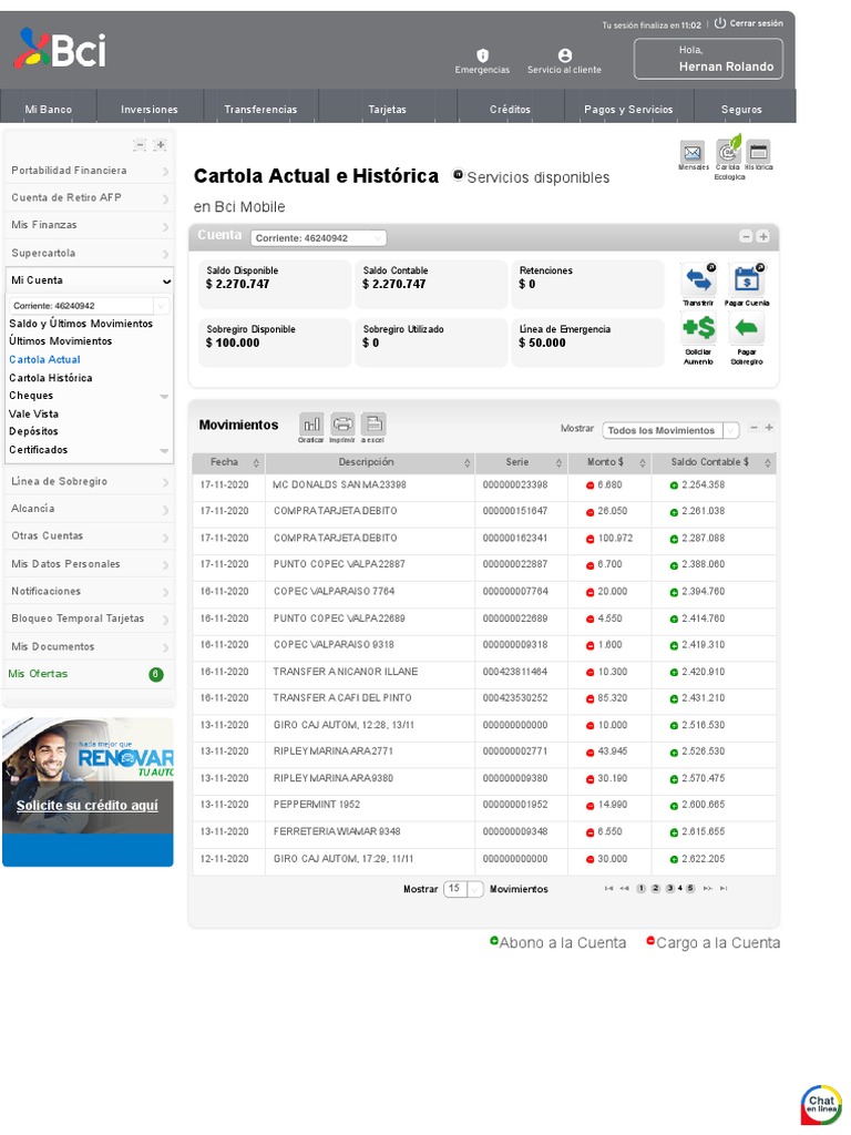 Bci Personas PDF | PDF | Servicios (economía) | Pagos