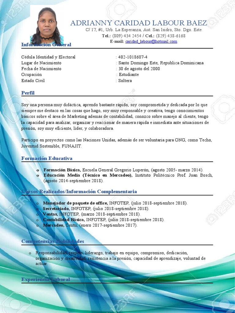 Curriculum Vitae | PDF | República Dominicana | Marketing