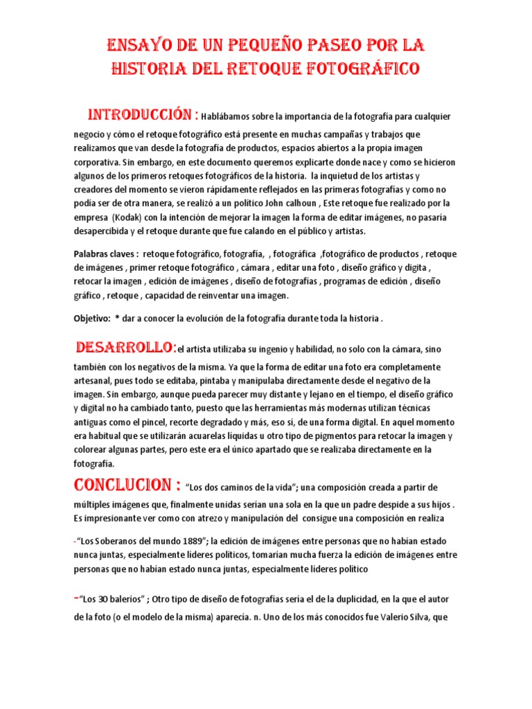 ENSAYO | PDF | Imagen | Edición de imagen