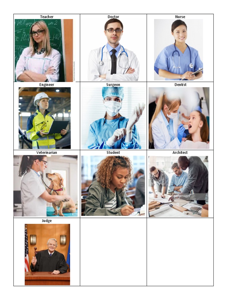 Profesiones y Oficios en Ingles | PDF